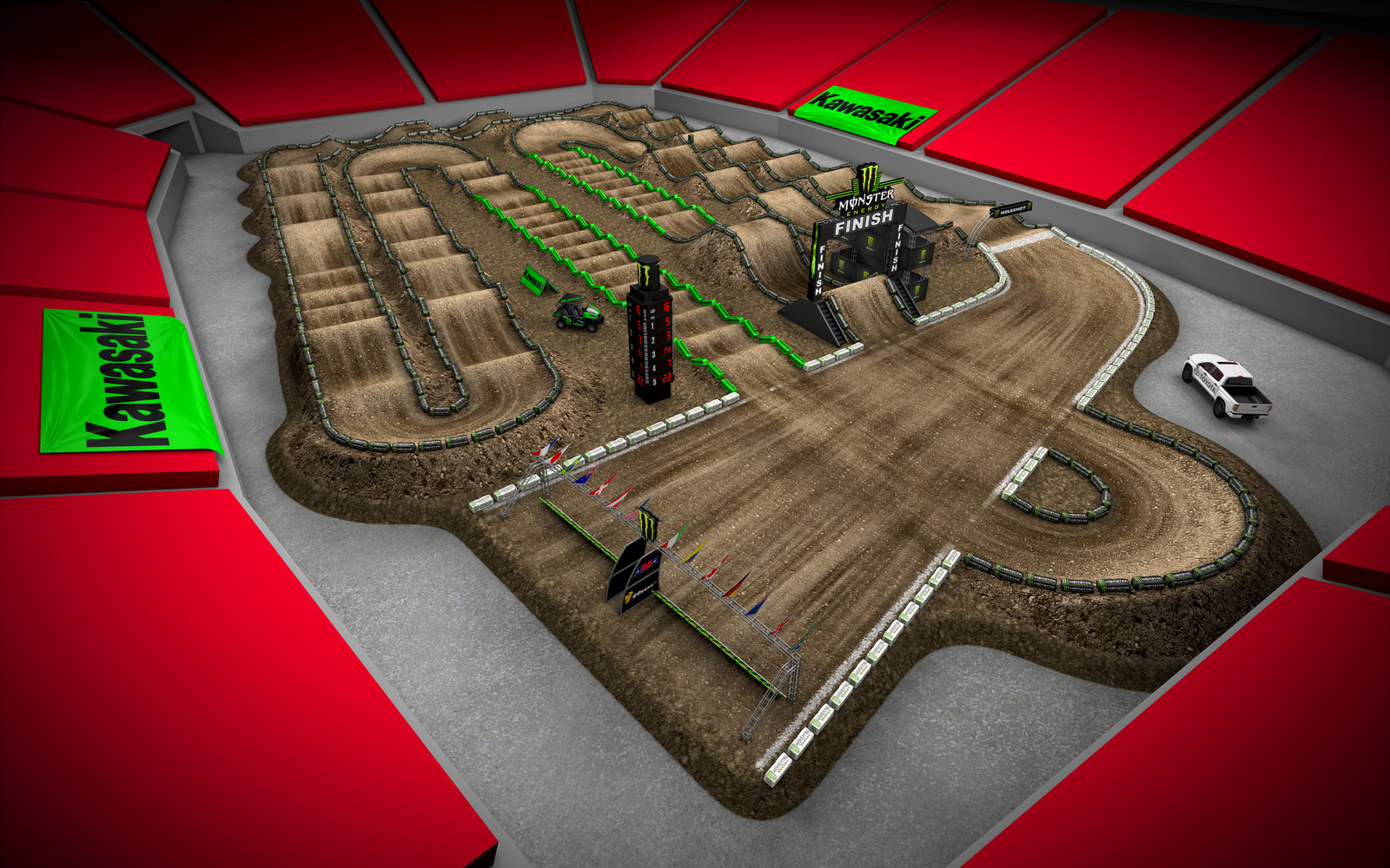 2016 Monster Energy Supercross 3D Track Maps - Motocross News Stories ...