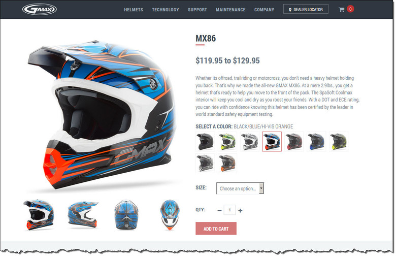 GMAX Helmets Launches New USA Website - Motocross Press Release - Vital MX