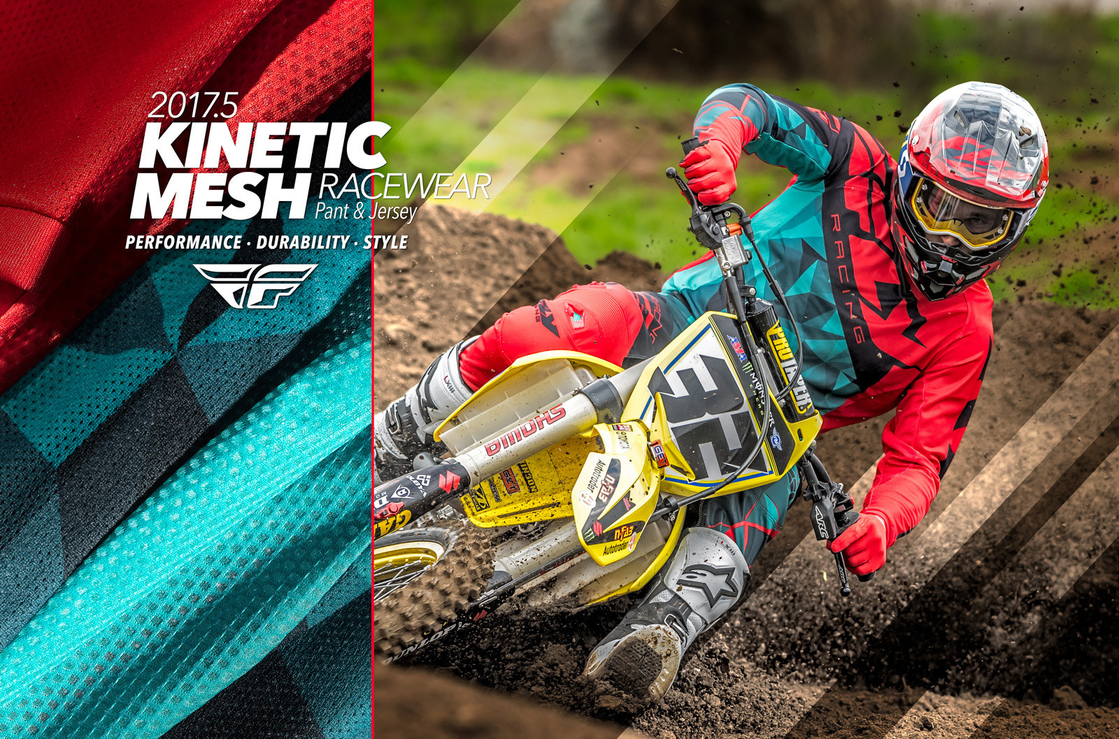 FLY Racing 2017.5 Kinetic Mesh Racewear: Massive Airflow - Motocross ...