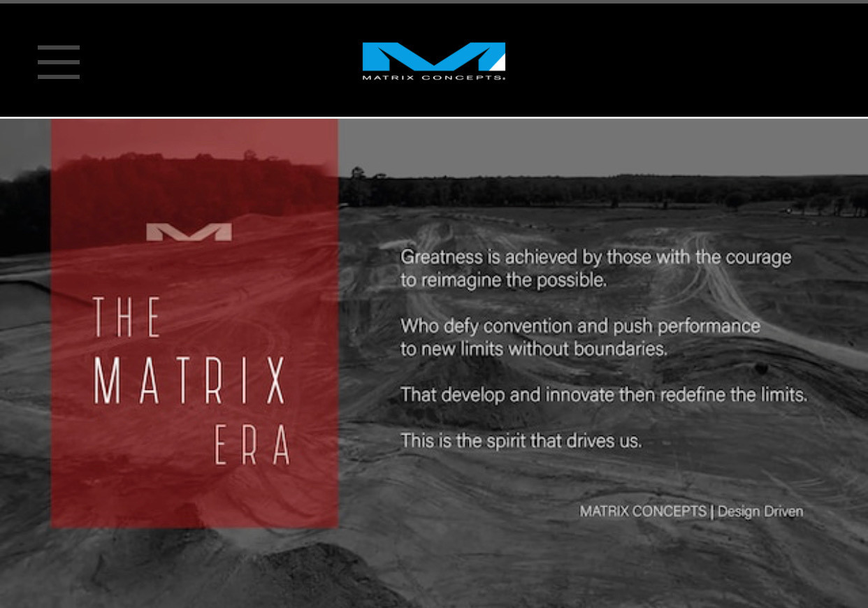 MATRIX CONCEPTS LAUNCHES NEW WEBSITE - Motocross Press Releases - Vital MX