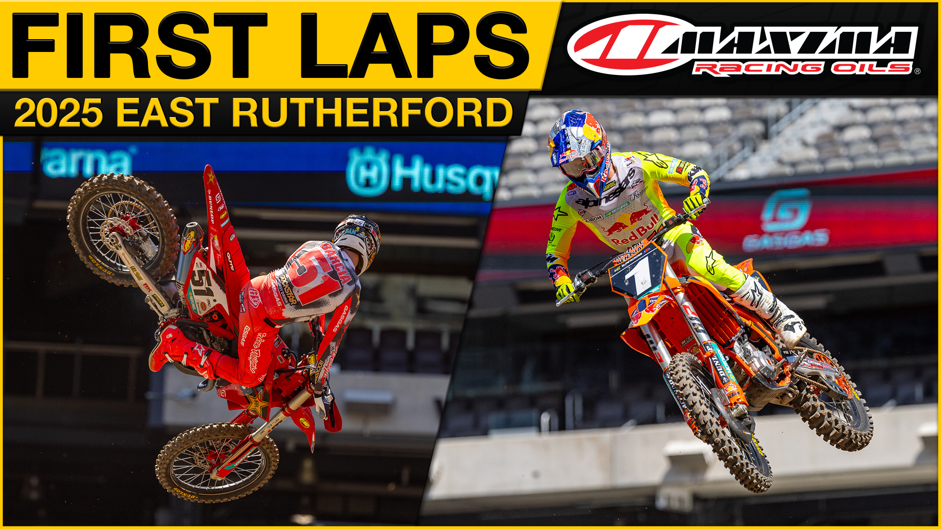 First Laps | 2025 East Rutherford Supercross - Motocross Videos - Vital MX