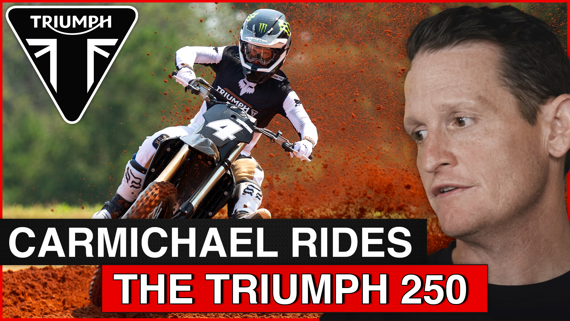 Ricky Carmichael Rides the Triumph 250 | Finally Unveiled! - Motocross ...