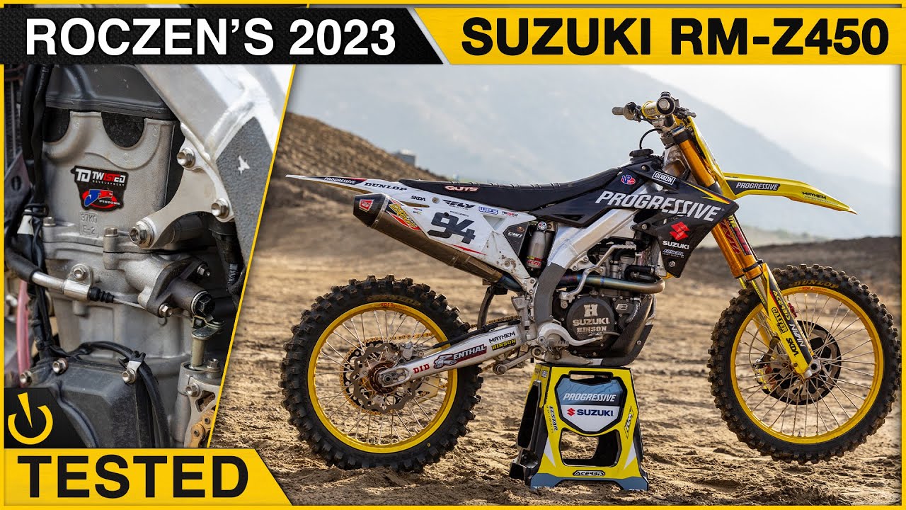 Testing Ken Roczen's 2023 Progressive Insurance/Ecstar Suzuki RM-Z450 ...