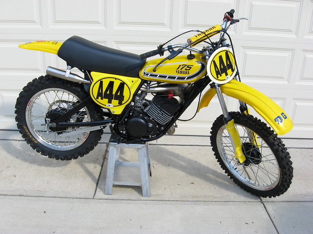 76 YZ175 Race Bike - Original 44 - Motocross Pictures - Vital MX