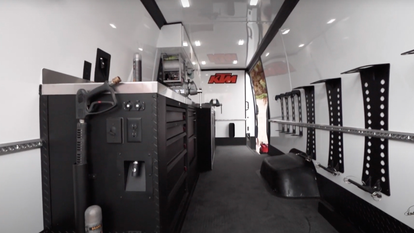 Inside Look KTM Factory Racing Suspension Van - Custom Upfits - ML512 ...