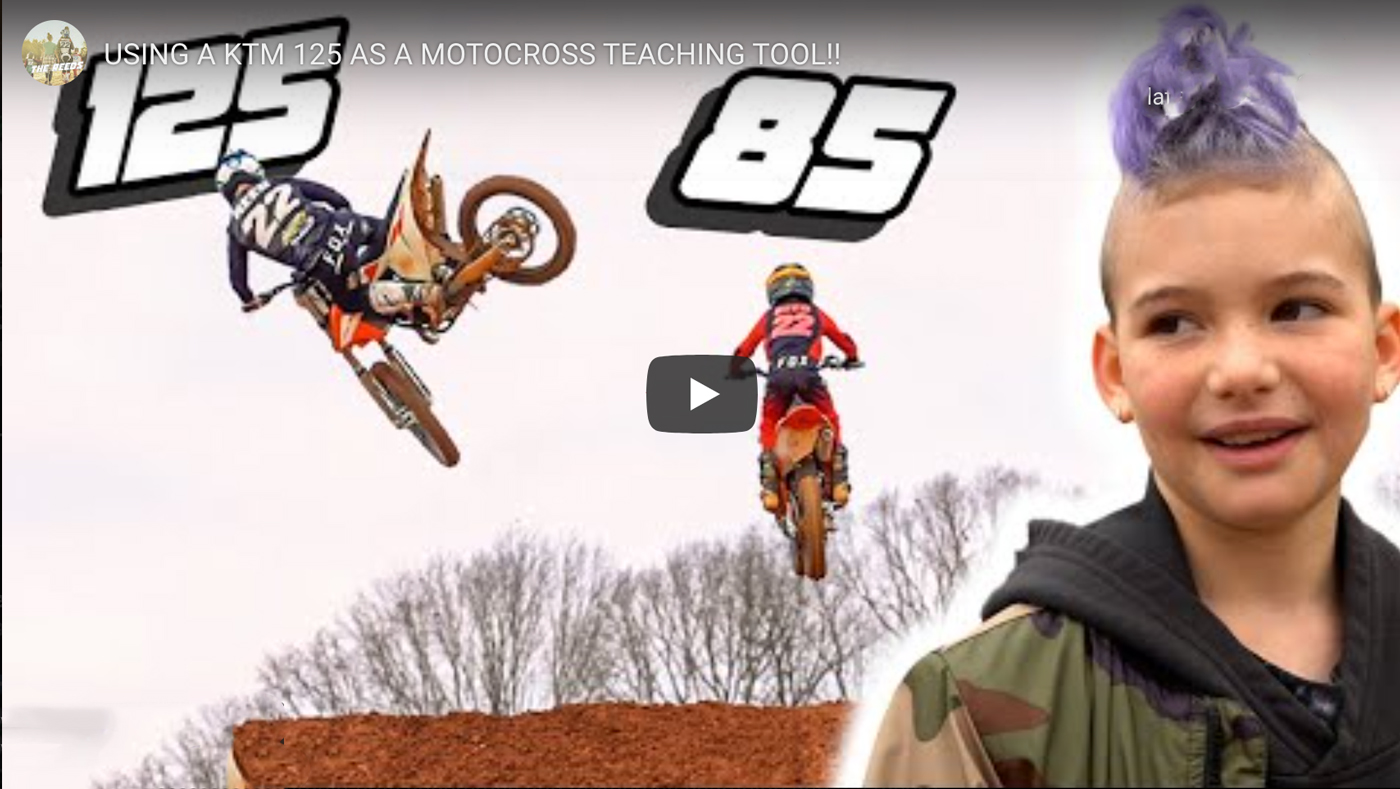 USING A KTM 125 AS A MOTOCROSS TEACHING TOOL! - Chad Reed - ML512 ...
