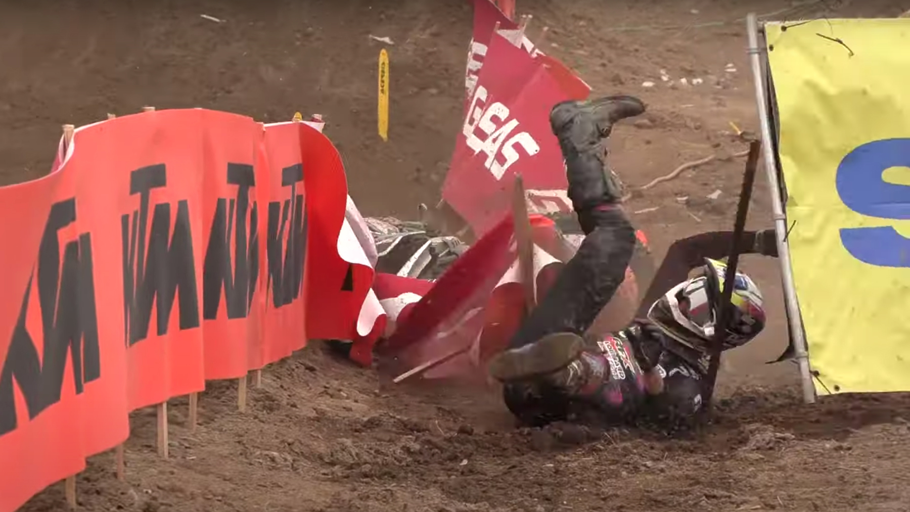 Violent Crash | Josh Gilbert - 2022 Hangtown MX National - Motocross ...