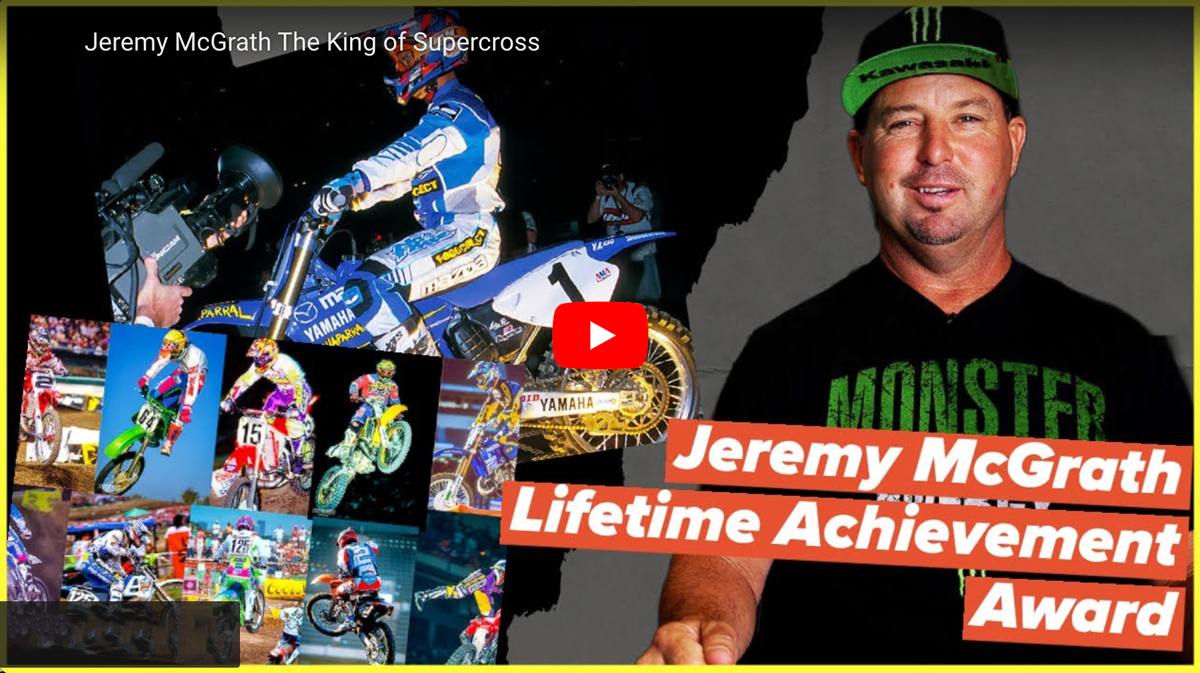 Jeremy McGrath The King of Supercross - Edison Dye Lifetime Achievement ...