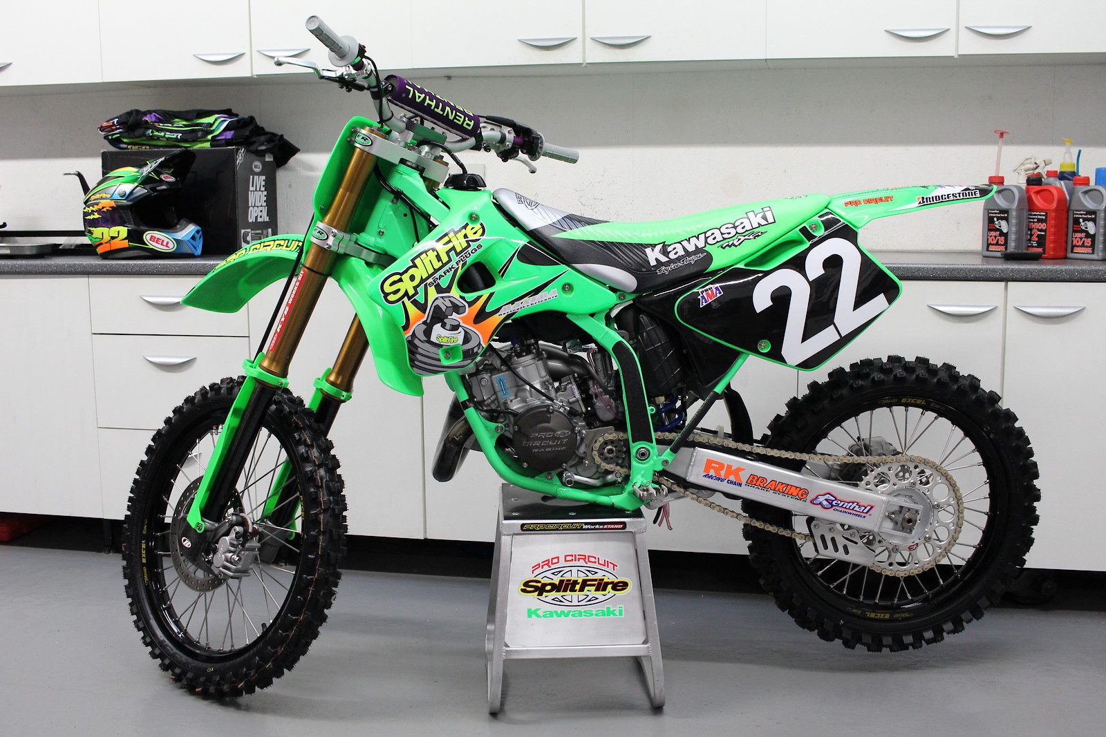 1996 SplitFire Pro Circuit KX125 - chuckdavies's Bike Check - Vital MX