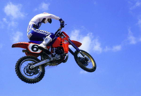 Ron Lechien Binghamton 1985 - Paul Buckley - Motocross Pictures - Vital MX