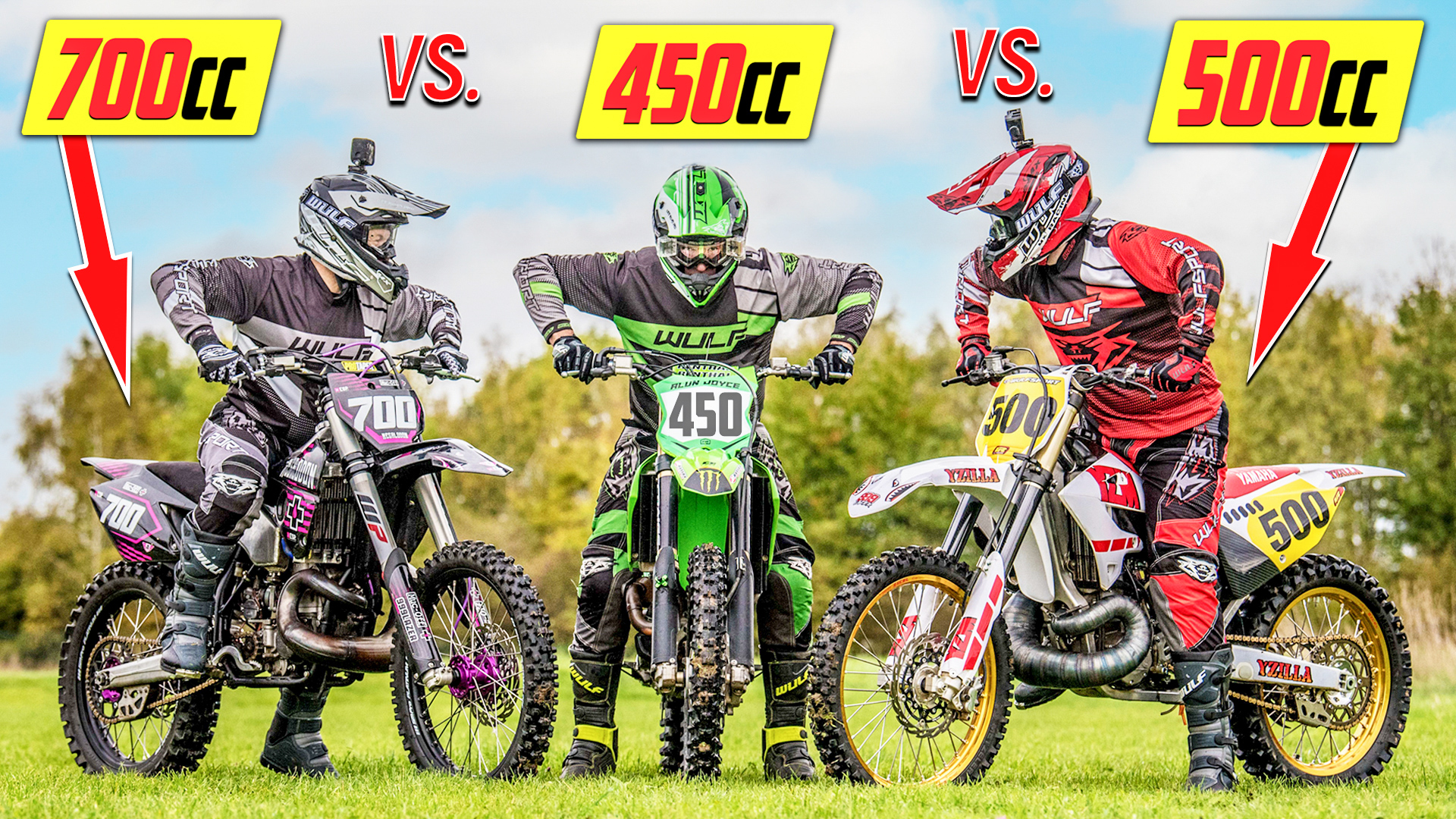 YZ500 vs 700cc 2 Stroke vs KX450 Dirt Bike Shootout - www.toofastfilms ...