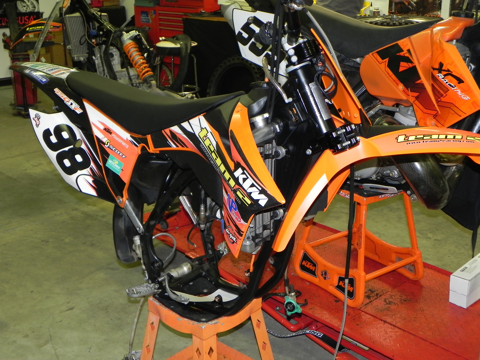 Team bikes ktmpartsdirect.com / Team 2 Racing - ktmpartsdirect.com ...