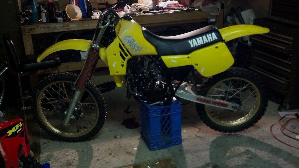 1985 yz125 changed to yellow - YZ360's Bike Check - Vital MX