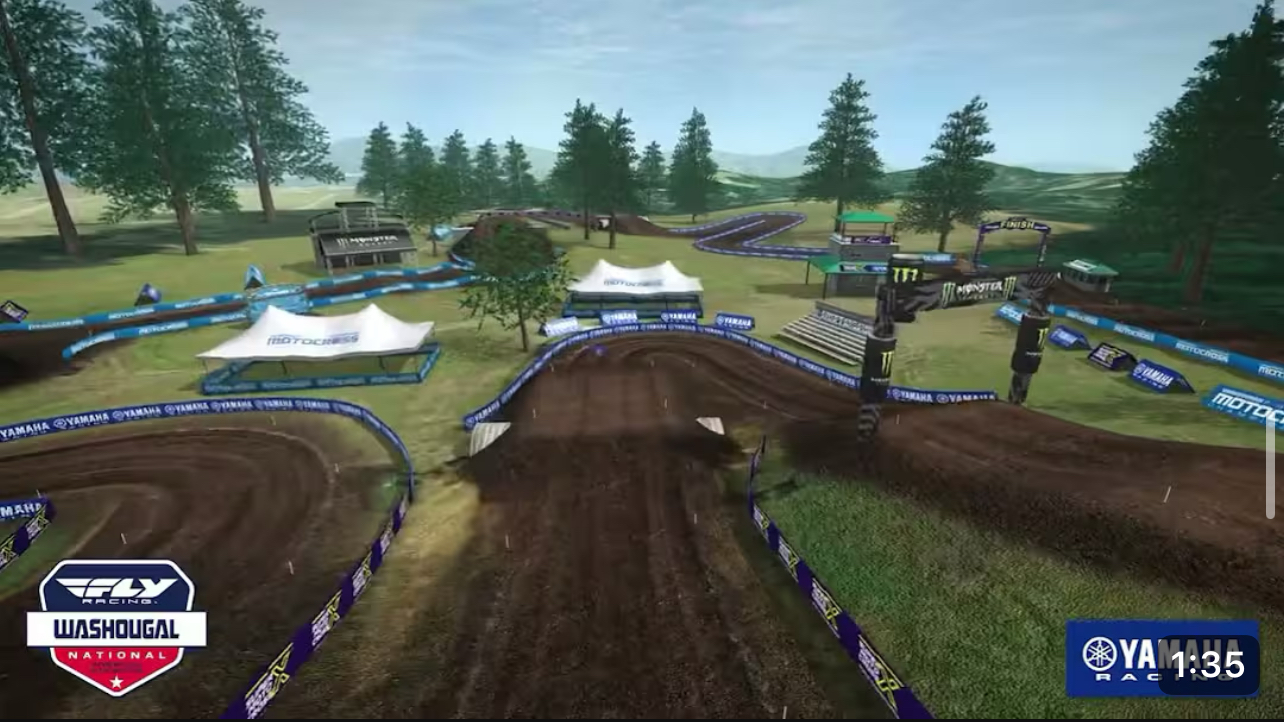 Animated Track Map | 2025 Washougal National - GD2 - Motocross Videos ...