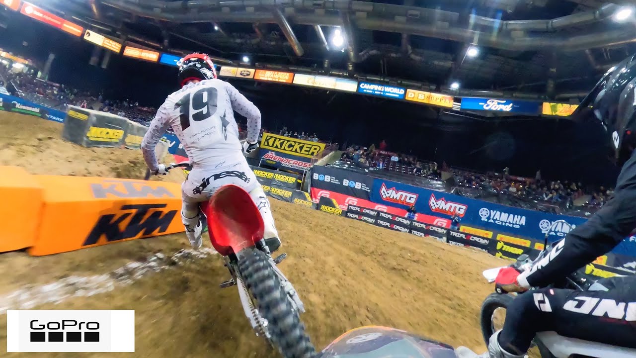 Onboard: Kelana Humphrey | Racing the All-Electric X-Pro Class in AMA Arenacross - GD2 ...