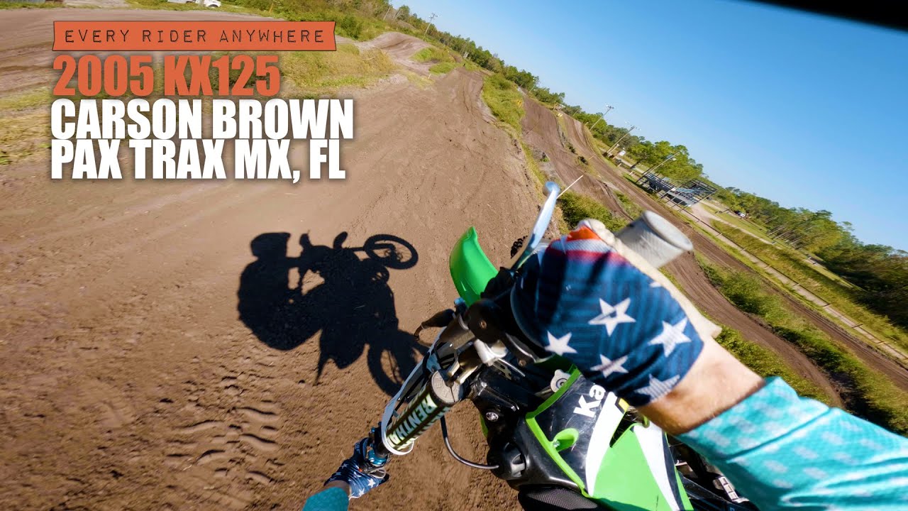 Onboard | Carson Brown on a KX125 at Pax Trax MX - GD2 - Motocross ...