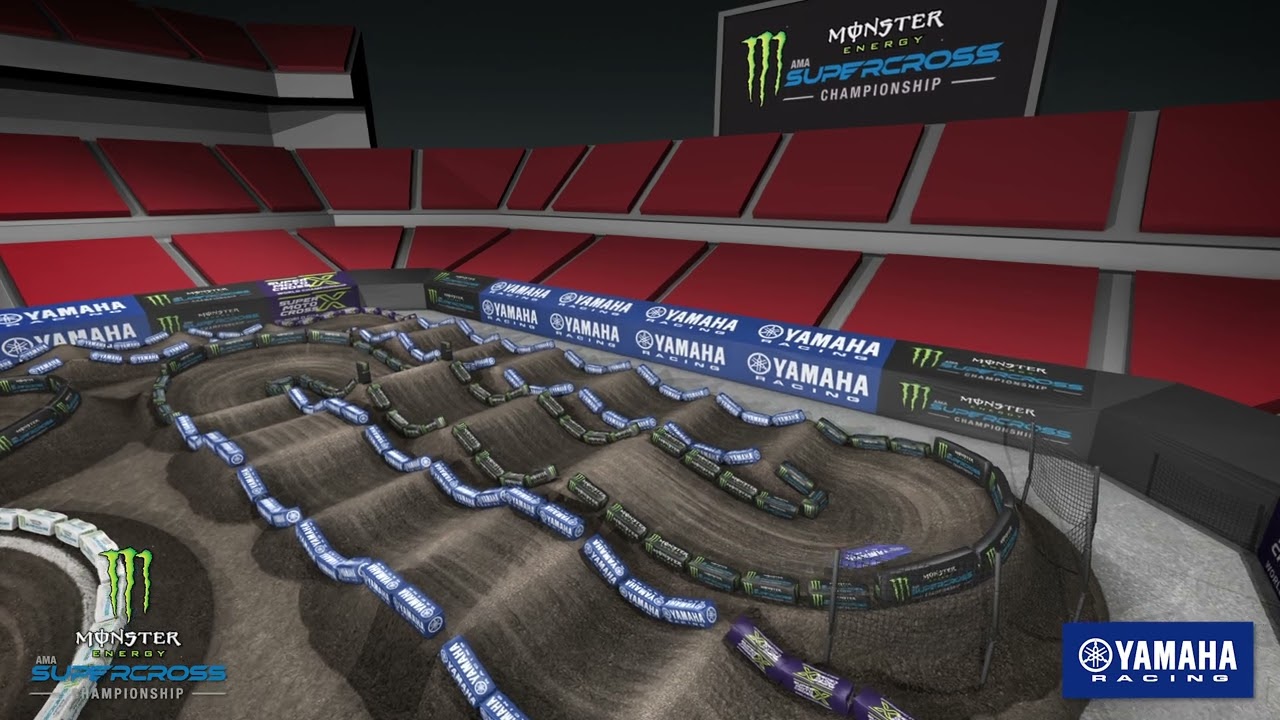 Animated Track Map | 2025 Tampa Supercross - GD2 - Motocross Videos ...