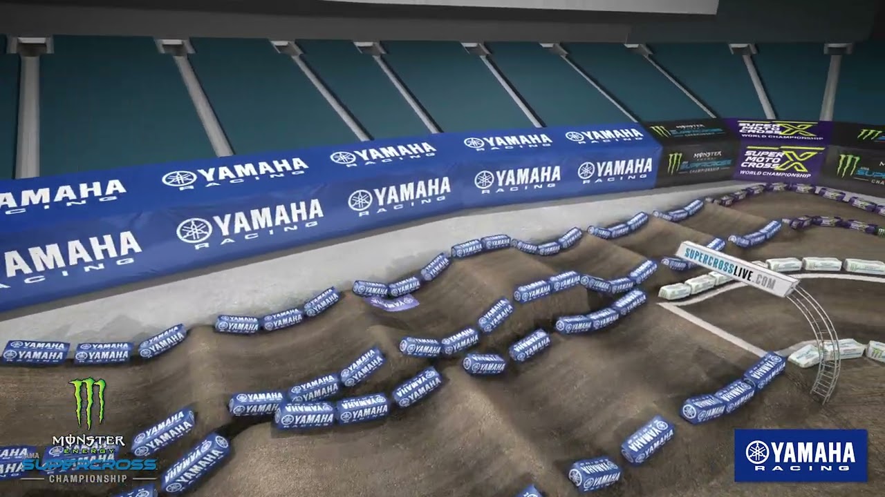 Animated Track Map | 2025 Philadelphia Supercross - GD2 - Motocross ...