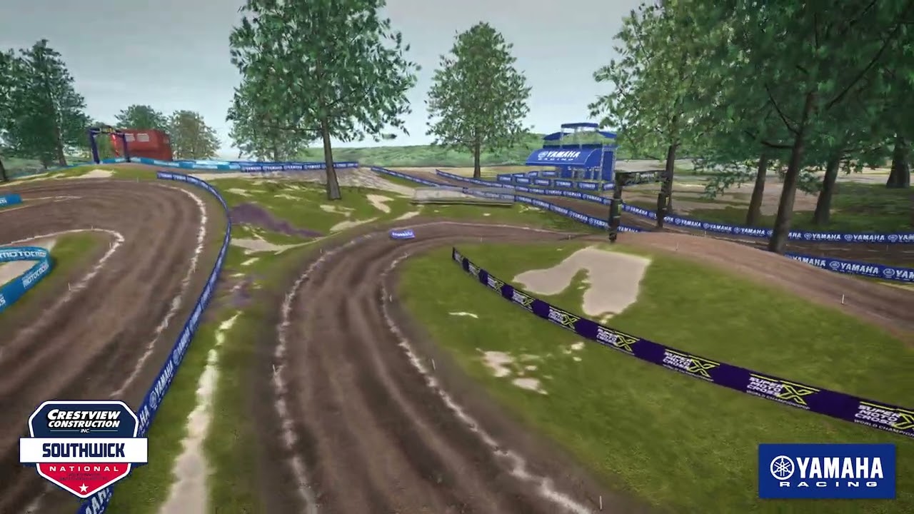 Animated Track Map | 2025 Southwick National - GD2 - Motocross Videos ...
