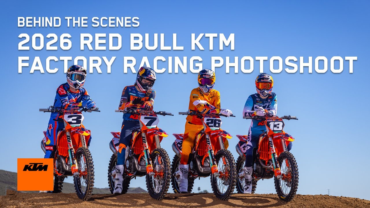 Behind the Scenes | 2026 Red Bull KTM Factory Racing Team Photoshoot ...