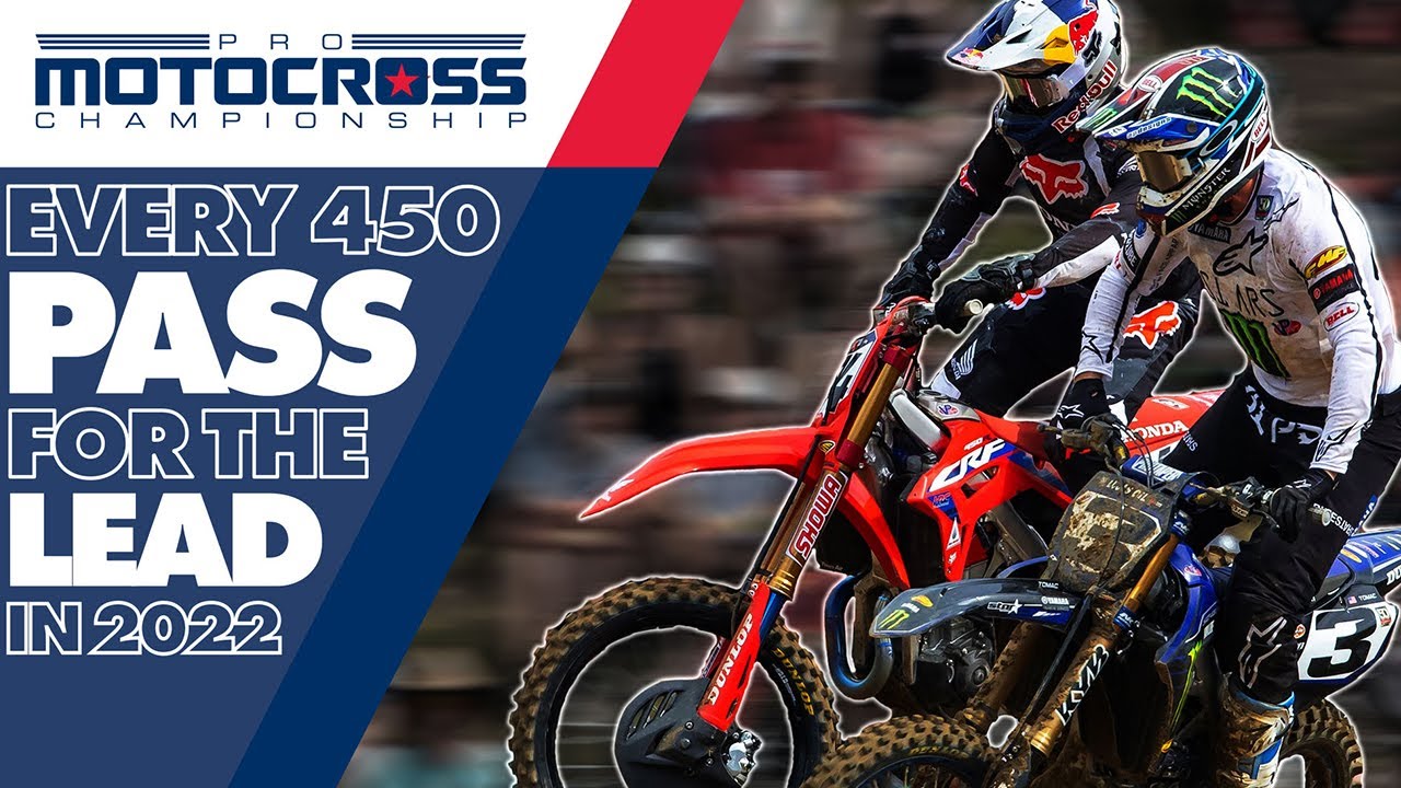 Watch: Every 450 Class Pass For the Lead in 2022 Pro Motocross - GD2 - Motocross Videos - Vital MX