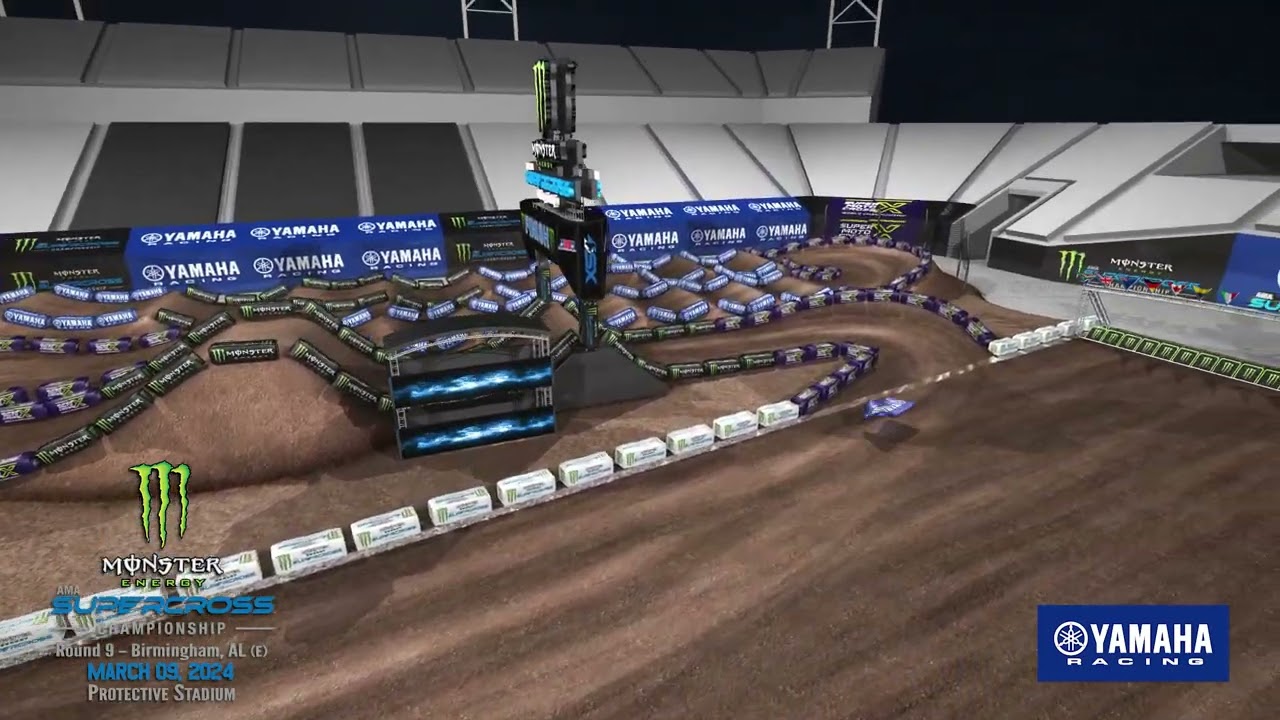 Animated Track Map | 2024 Birmingham Supercross - GD2 - Motocross ...