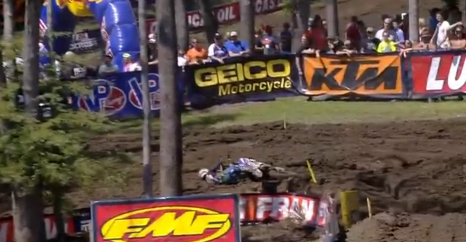 CRASH: Cooper Webb - 2016 Ironman Motocross National - GD2 - Motocross ...