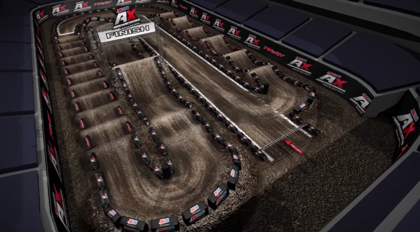 2018 AMSOIL Arenacross Championship - Dayton, Ohio Animated Track Map ...