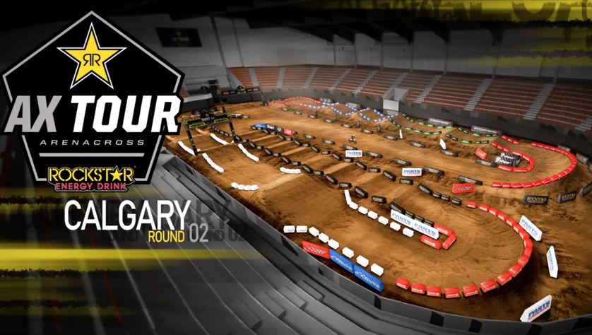 2018 Calgary Canadian Arenacross: Animated Track Map - GD2 - Motocross ...
