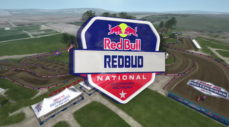 2018 RedBud Motocross National: Animated Track Map - GD2 - Motocross ...