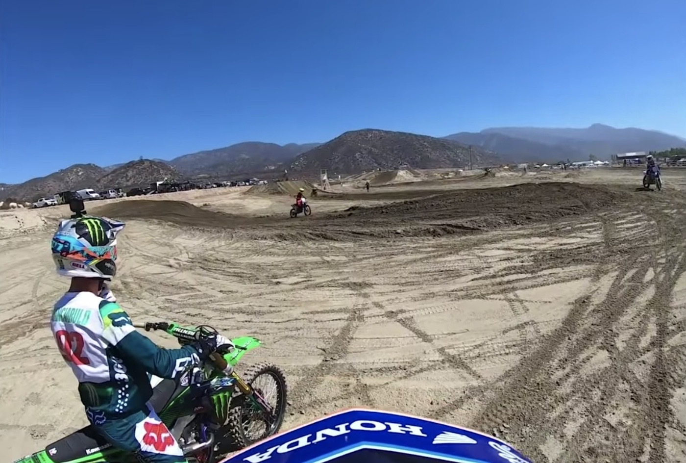 Onboard: Cole Seely - Practice with Adam Cianciarulo - GD2 - Motocross ...