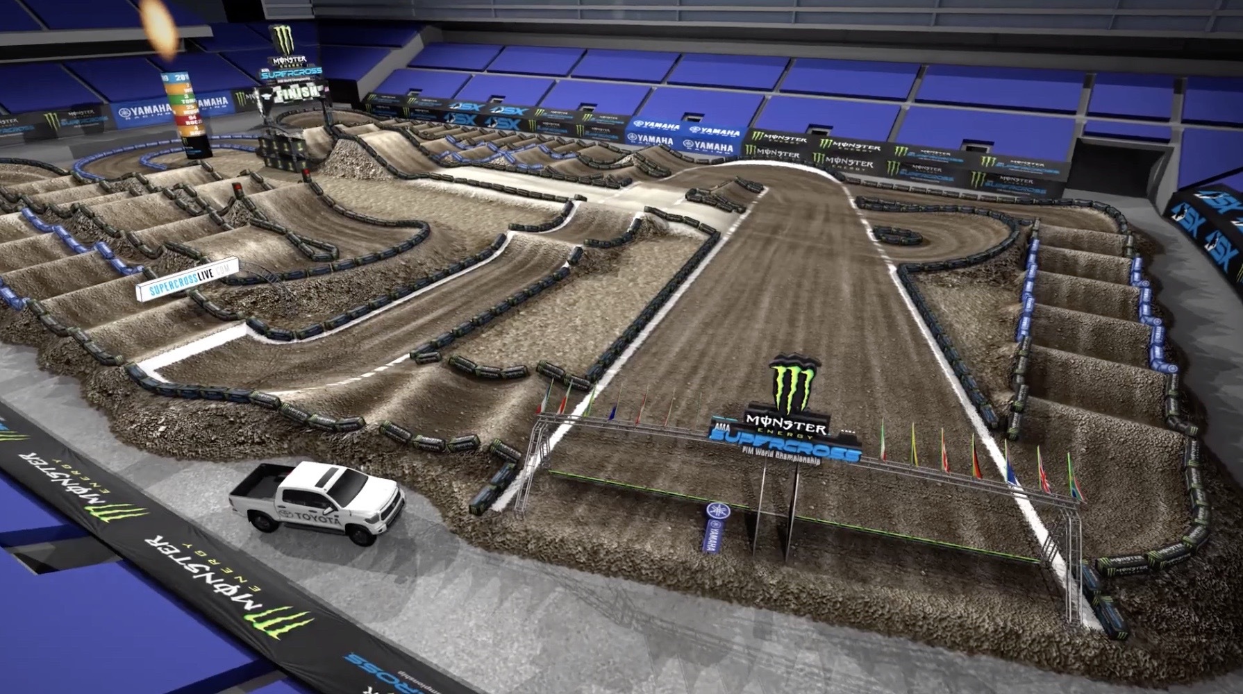 2019 Seattle Supercross - Animated Track Map - GD2 - Motocross Videos ...