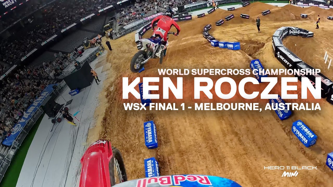 Onboard: Ken Roczen - 2022 Melbourne World Supercross - GD2 - Motocross ...