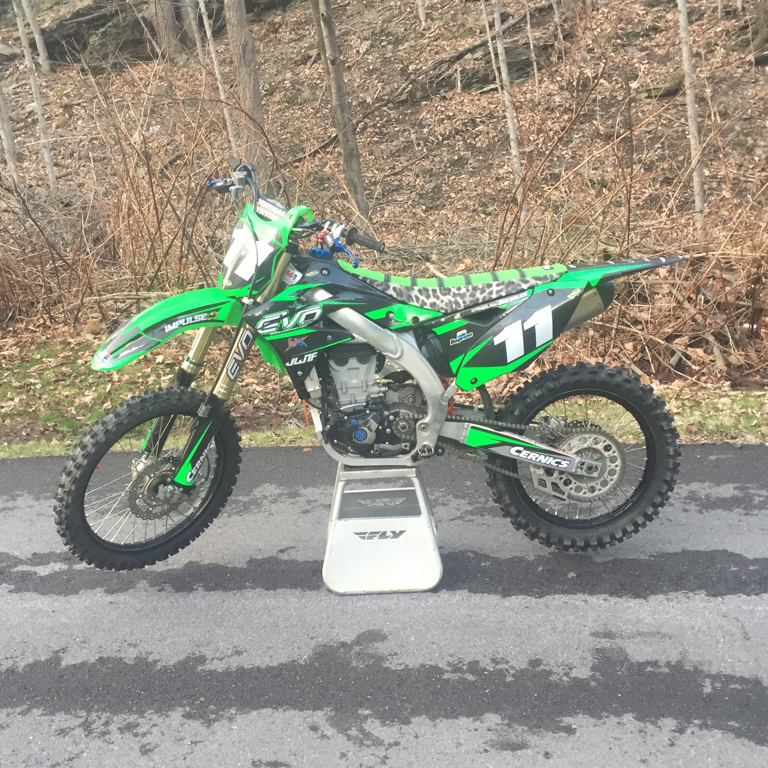 Flo Green 2012 Kx 450f - Bressler11's Bike Check - Vital MX