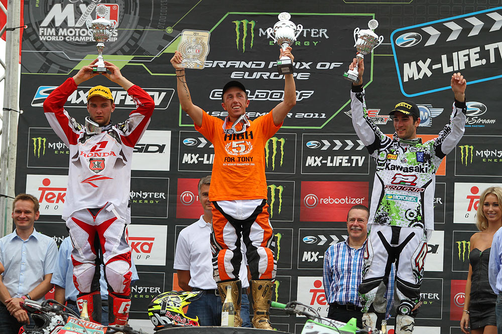 MX1 Podium - Grand Prix of Europe Sunday Racing - Motocross Pictures ...