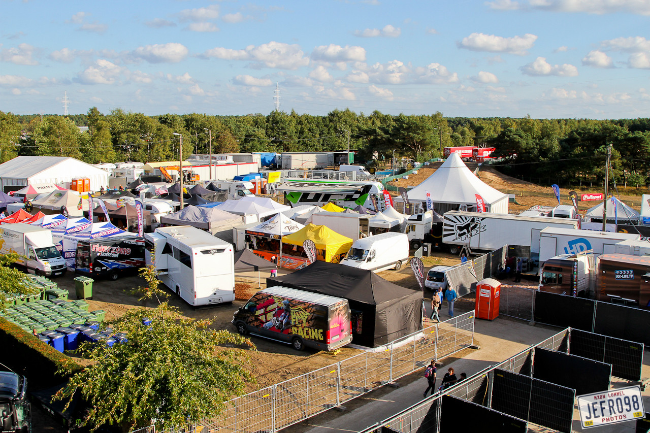 Paddock view - MXoN Friday Track Walk & Bikes - Motocross Pictures ...