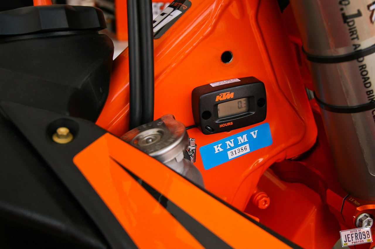 KTM hour counter - Dutch GP Valkenswaard - Motocross Pictures - Vital MX