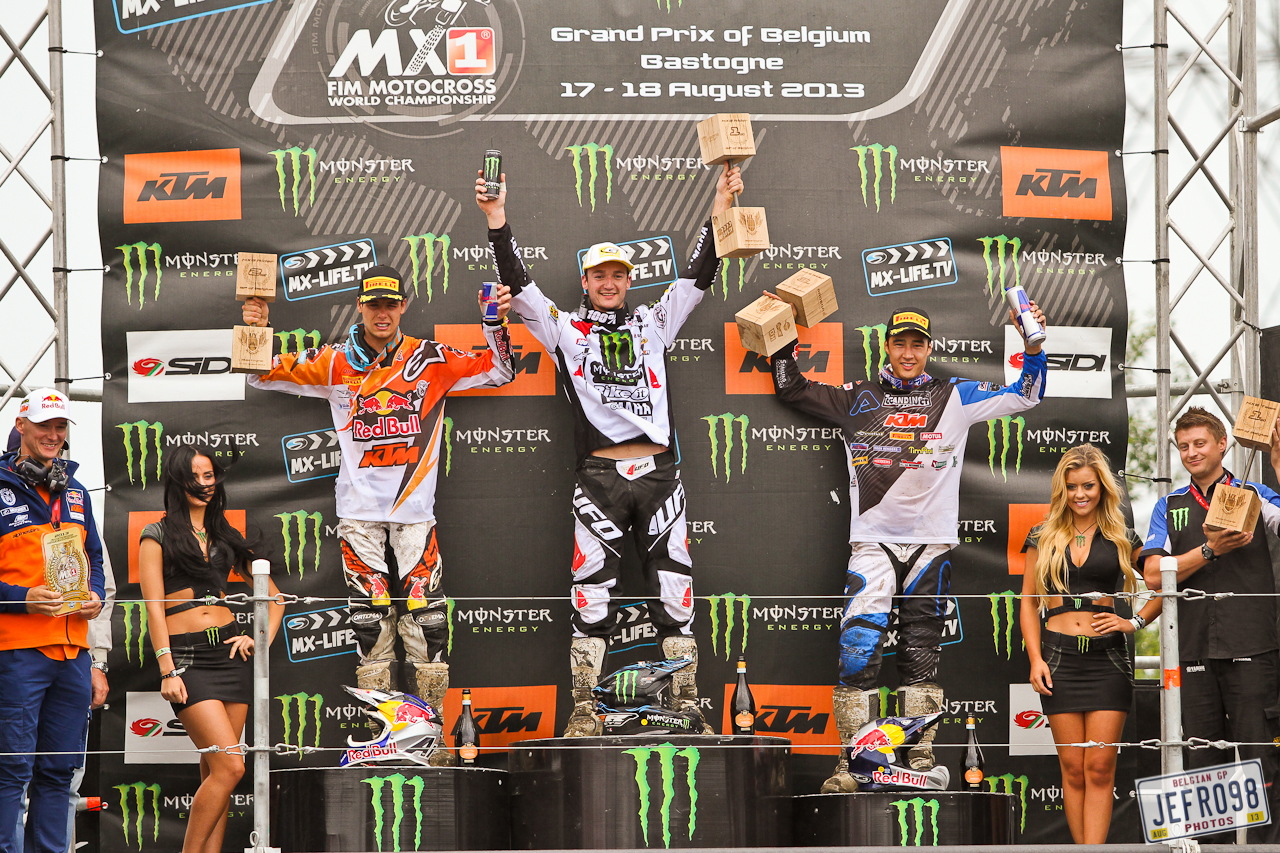 MX2 Podium - Photo Blast: Belgian GP - Motocross Pictures - Vital MX