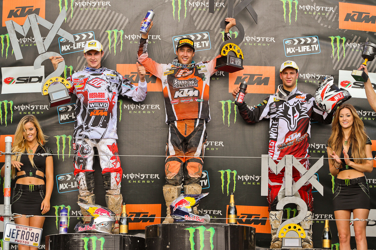 MX2 Podium - Photo Blast: British GP - Motocross Pictures - Vital MX
