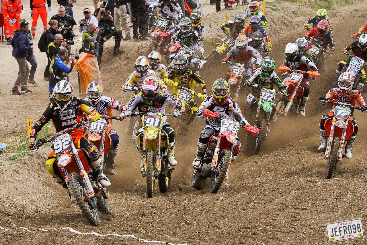 MX2 Start - Photo Blast MXGP of Trentino - Motocross Pictures - Vital MX