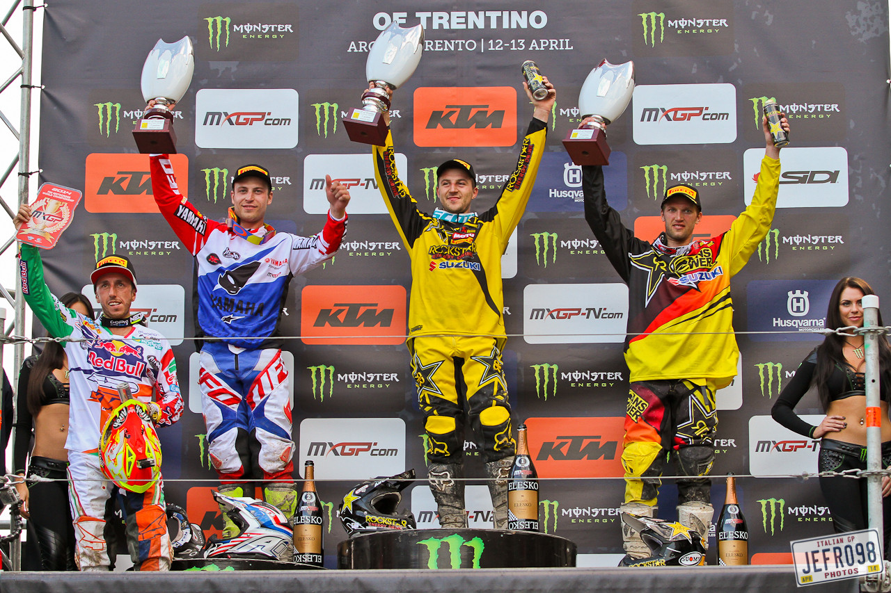 MX1 podium - Photo Blast MXGP of Trentino - Motocross Pictures - Vital MX
