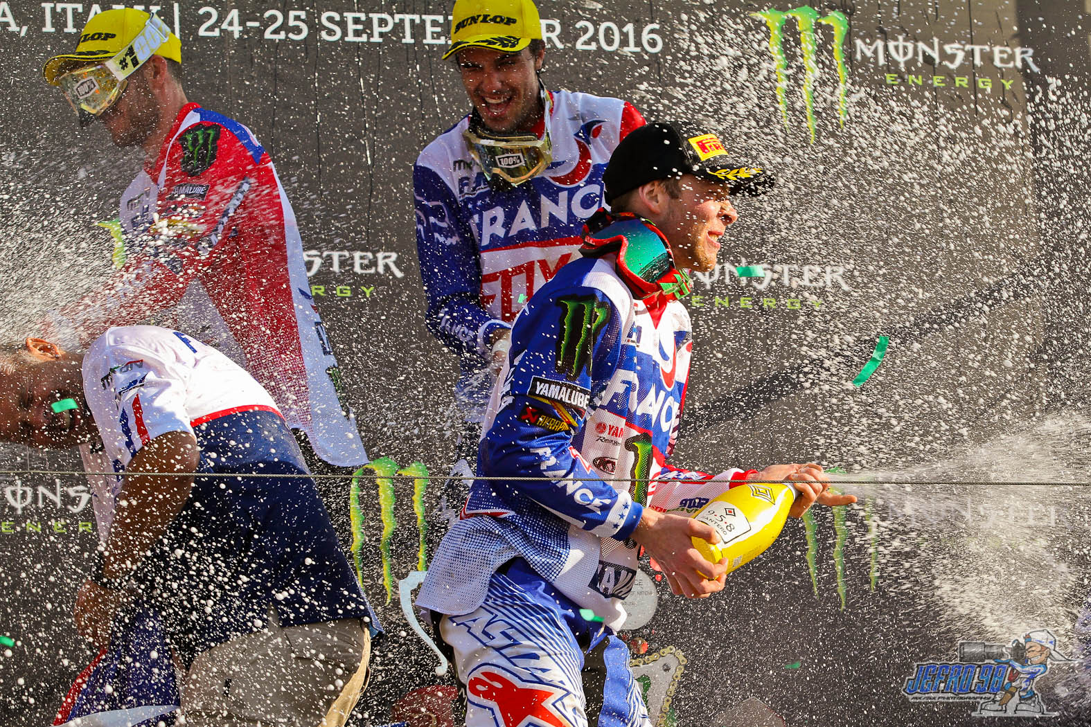 Champagne time - Sunday MXoN Podium - Motocross Pictures - Vital MX