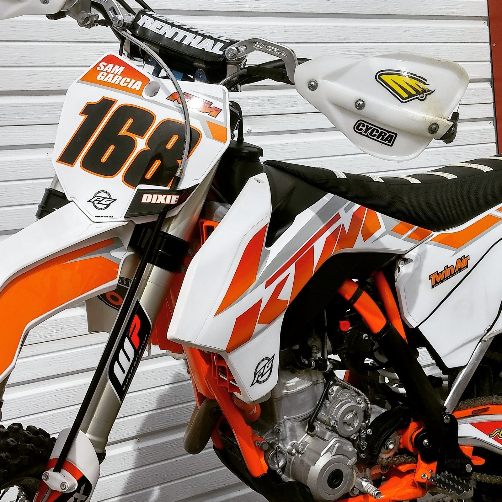 White 2015 KTM 350SXF - skubasam's Bike Check - Vital MX