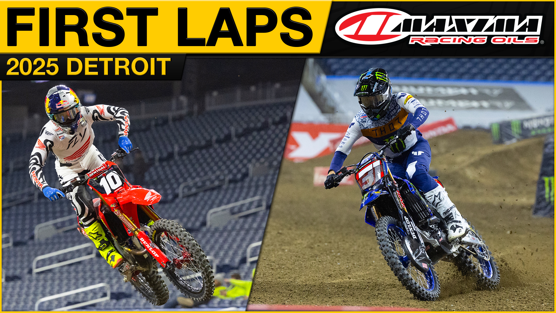 First Laps | 2025 Detroit Supercross - Motocross Videos - Vital MX