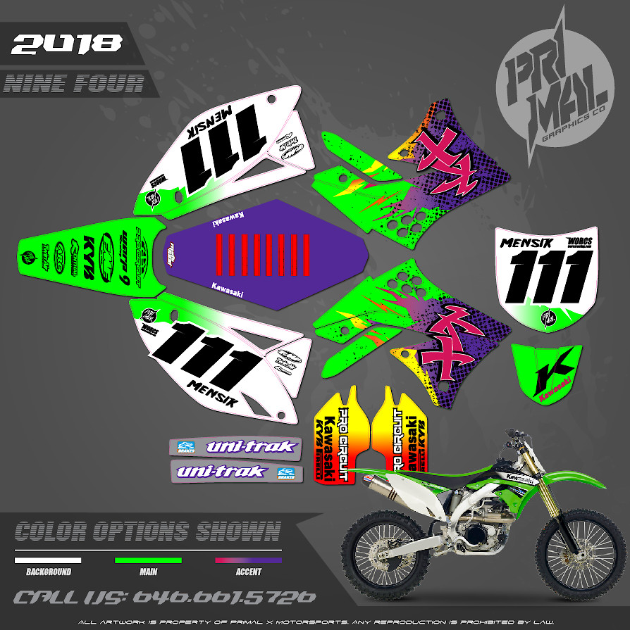 KAWASAKI KX250F KX450F GRAPHICS MOTOCROSS GRAPHICS ATV MX GRAPHICS ...