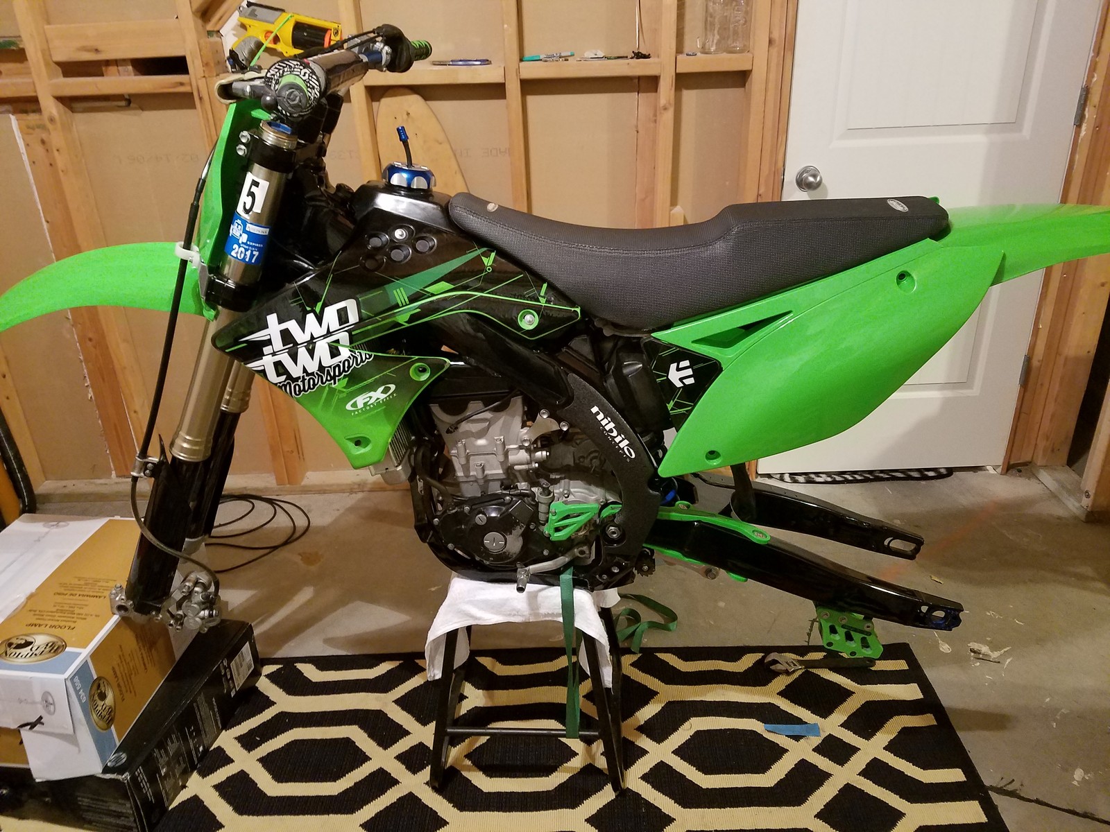 2011 KX450F black frame before and afters - DOONER-KX450's Bike Check ...