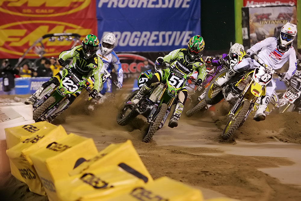 Brett Metcalfe, Austin Stroupe and Ryan Dungey - 2008 Monster Energy ...