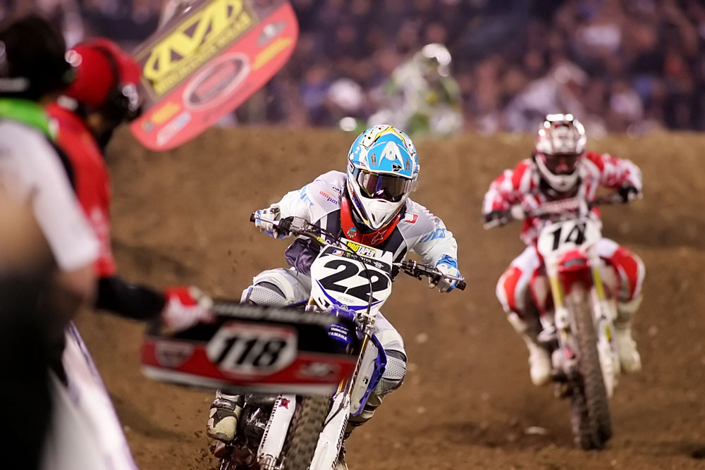 Chad Reed and Kevin Windham - 2008 Monster Energy Supercross: Anaheim 3 ...