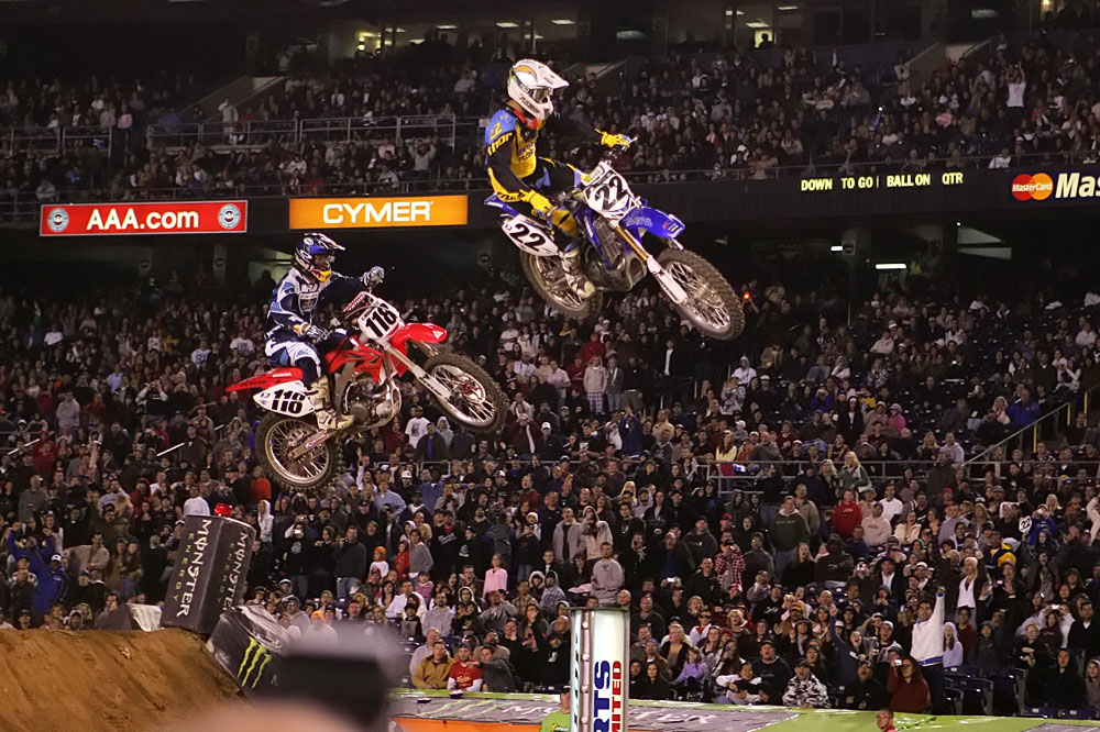 Chad Reed and Davi Millsaps - 2008 Monster Energy Supercross: San Diego ...