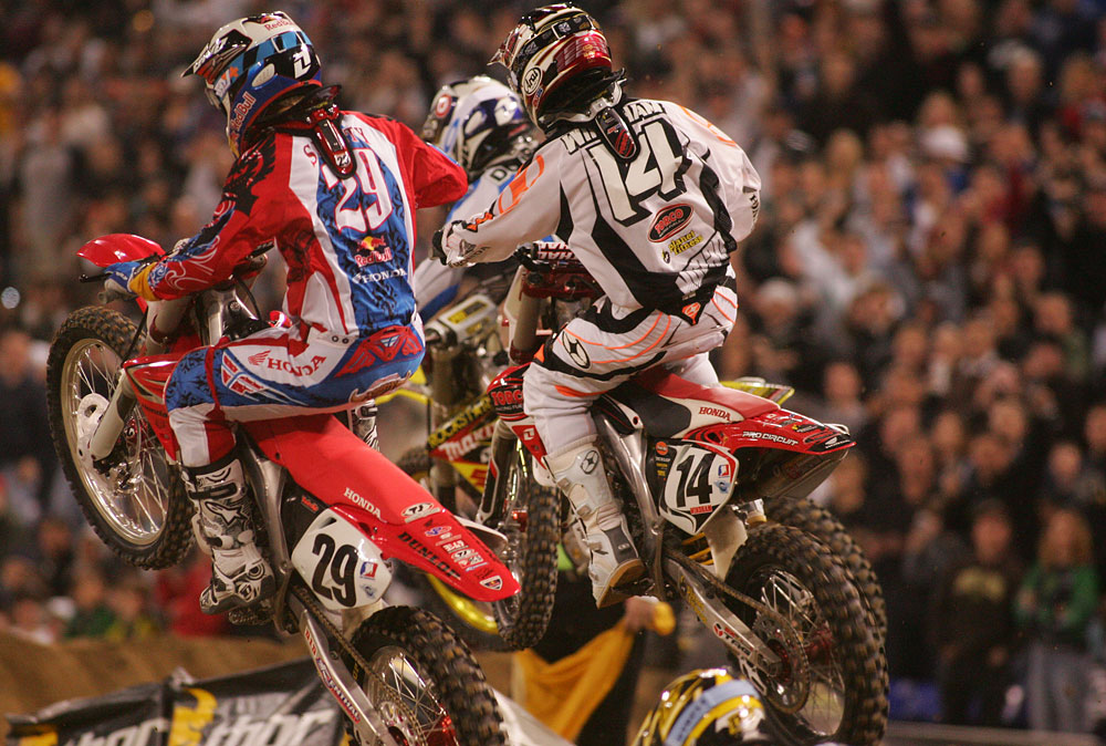Andrew Short and Kevin Windham - 2008 Monster Energy Supercross ...